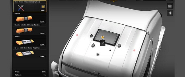 Scania Beacon Roof V 1.0 Horns Steckplätze - ETS2planet.com