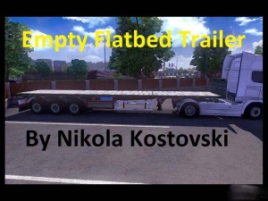 Empty Flatbed Trailer - ETS2planet.com