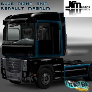 Blue Night Skin – Renault Magnum - ETS2planet.com
