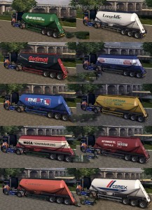 Cement Trailers Skin Pack - ETS2planet.com