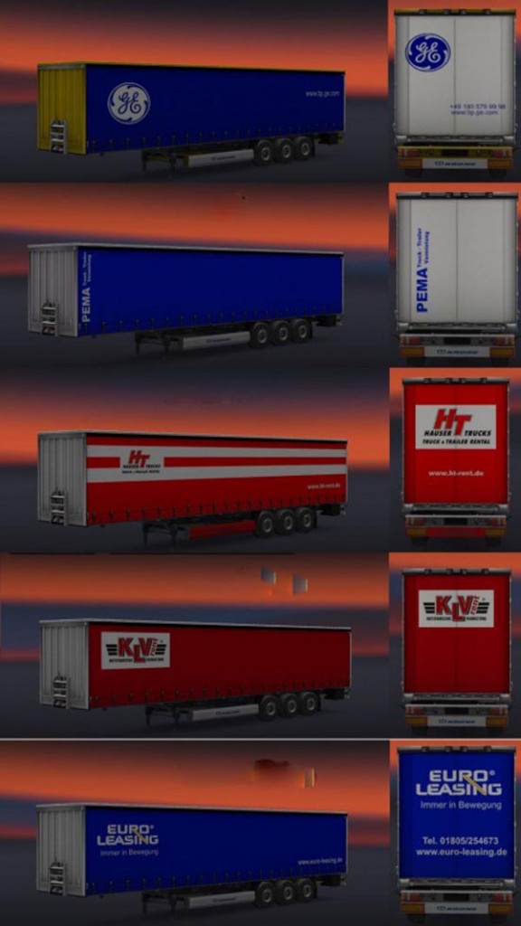 Rental Trailers Skin Pack - ETS2planet.com
