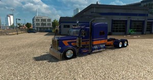 Peterbilt 389 Rollin Transport purple Skin - ETS2planet.com